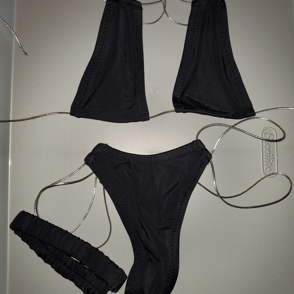 Swim | Micro Tri Top Thong Bottom Fluid Bikini | Poshmark